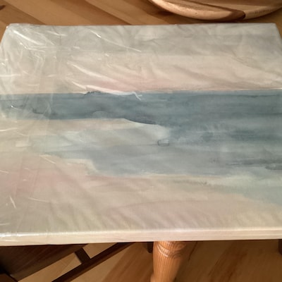 Coastal Wall Art Abstract Beach House Print Decor Coastline Painting ...