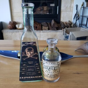 Fae Glamour Square Potion Bottle Decor Halloween - Etsy