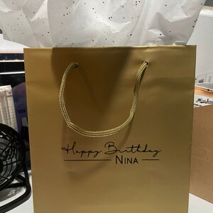 Personalized Birthday Gift Bag Happy Birthday Bag - Etsy