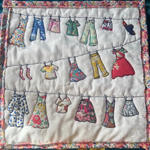 PDF Sewing Pattern Washing Line Applique Cushion Cover Special ...