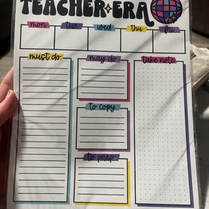 To-do Teacher Notepad – Versatile Checklist for All Your Needs – 50 ...