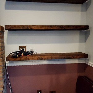 Matte Distressed Floating Shelf - Etsy