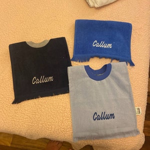 Kids VARIETY PACK 3/5/10 Personalized Pullover Bibs,hemmed,boy Baby ...