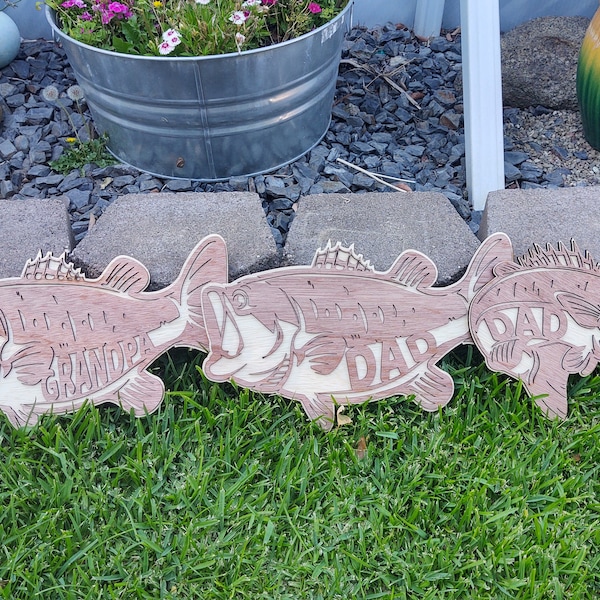 Bass Father's Day Sign-dad-grandpa-uncle-papa-blank One for ...