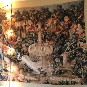 Unicorn Artwork, Medieval Tapestry, Unicorn Tapestry Fabric, Medieval ...