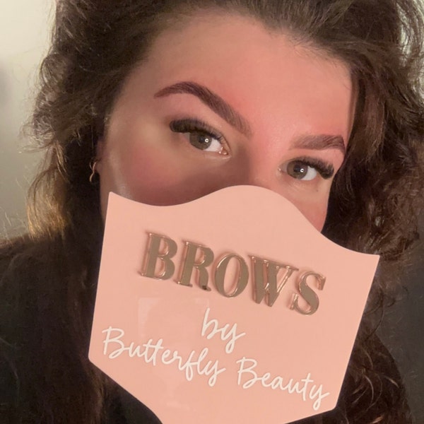 Eyebrow Technician Prop and Mirror, Lash Tech Face Paddle Gift, Lash ...