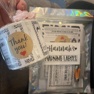 INSTANT DOWNLOAD Freshie Warning Labels With Space to Write | Etsy