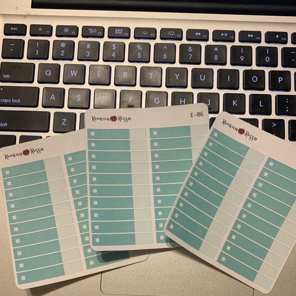 Budget Expense Stickers | Custom Color - Etsy