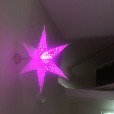 Prosecco Star Lantern White Paper Christmas Star Hanging Star Lantern ...