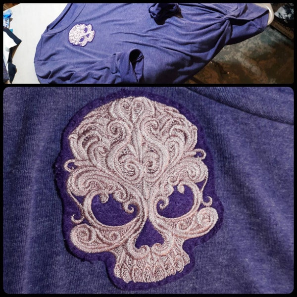 Gothic Skull Patch,skeleton,baroque - Etsy