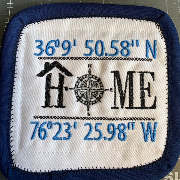 Home Nautical Compass Embroidery Design Seaside Nautical Compass ...