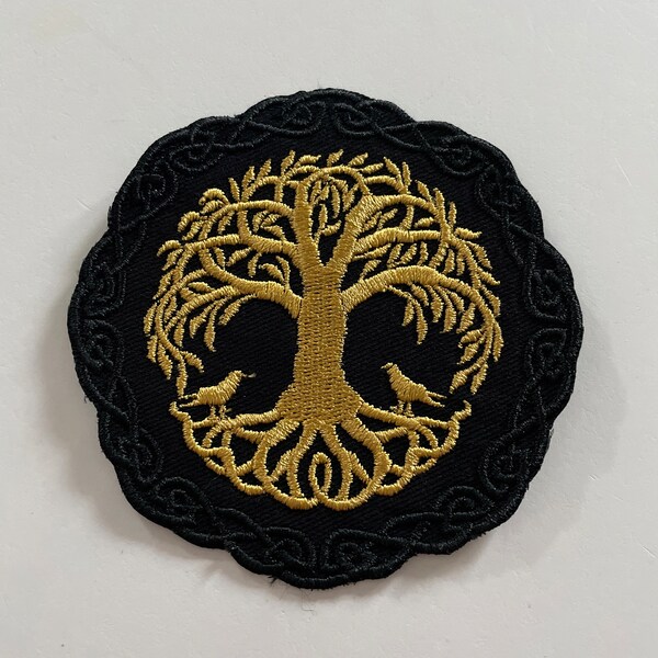 Black Magic Valknut Norse Knotwork Viking Patch Valkyrie Heathen ...