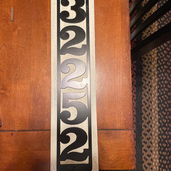 Vertical or Horizontal Metal Address Sign | Outdoor Address Sign ...