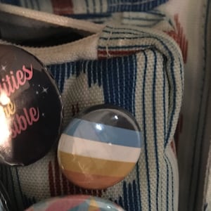 Aroace Aro Ace Pride Flag Pin Round Circle Button 1 Pin 1.5 Pin 2.25 ...