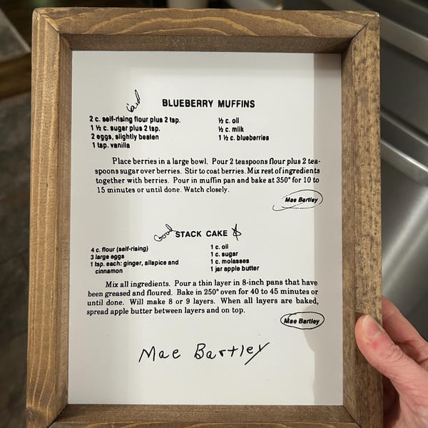 Custom Wood Framed Printed Family Recipe Kitchen Sign - Etsy
