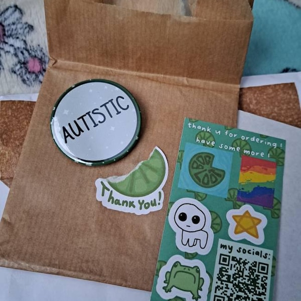 Support Badge | Special Needs Pin | Autistic Hard of Hearing Anxiety ...