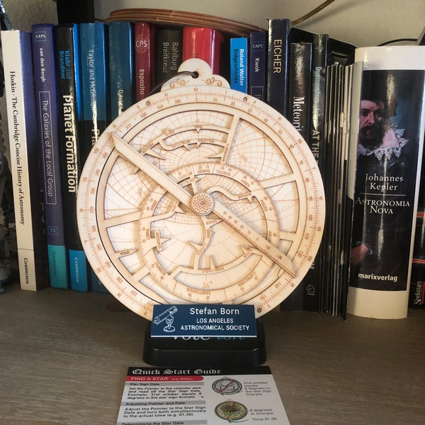 Wooden Astrolabe Kit (english Instructions) - Etsy