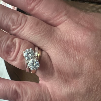 12x10mm Brilliant Radiant Cut, 12mm Wide Band Solitaire, Engagement ...