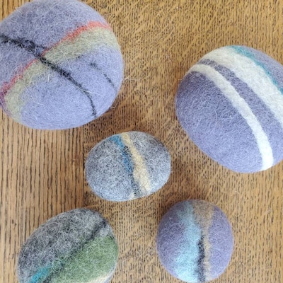 Felt Stone Rug , Felt Carpet , Felted Wool Stone , Felt Stone Rug Bath ...
