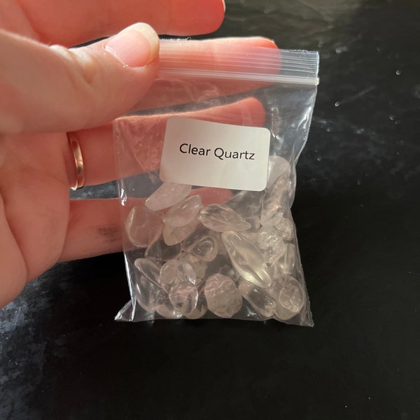 1oz (30g) Crystal Chip Bags, Gemstone Chip Bags - American Seller - - Etsy