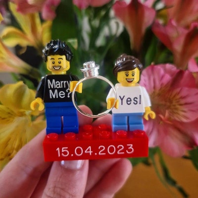 Wedding Ring Box Engagement Ring Box Handmade With Legor Bricks RING ...