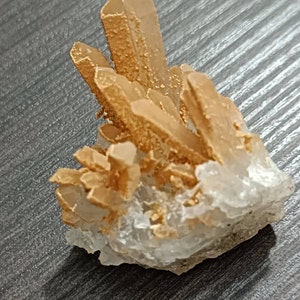 Wonderful Rare Calcite on Needle Quartz Whit Iron Oxide - Etsy