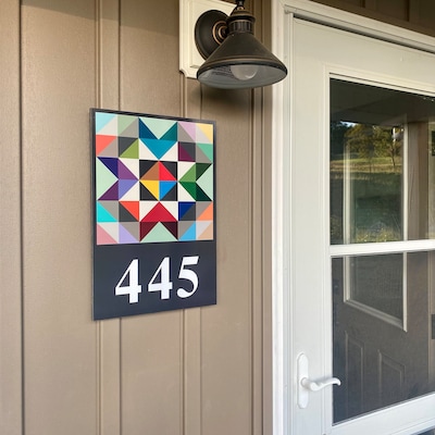 Barn Quilt Address Number / Sign Premium Quality no Wood Choose Any of ...