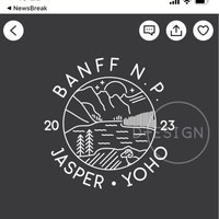 Banff National Park Est. 1885 .svg File, .dxf File, .png File, . Eps ...