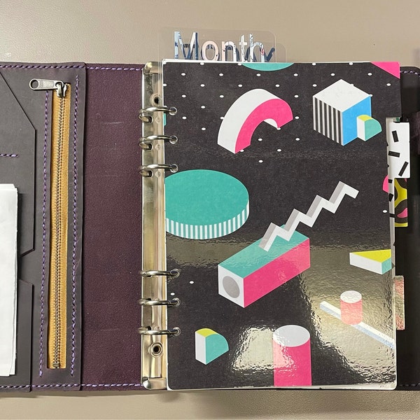 Personalized Vintage Purple Leather Notebook Cover Diary Planner A5 ...