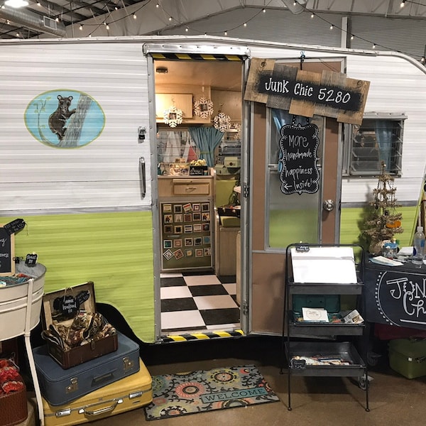 Trailer Stamp - Little Caravan of Love Rubber Stamp - Caravan Gift ...