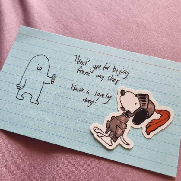 Knight Snoopy Sticker - Etsy
