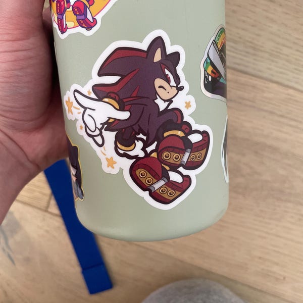 Hedgehog Sonic Adventure Stickers Shadow 3" - Etsy UK