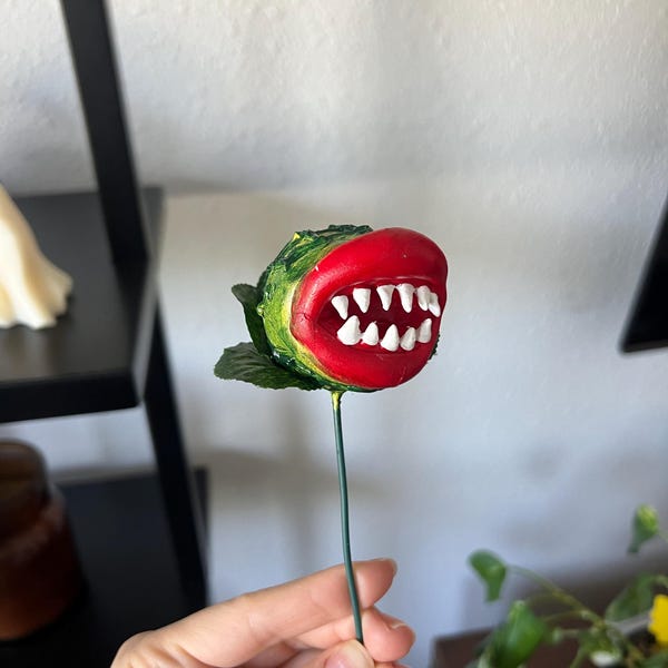 Little Shop of Horrors Audrey Two Pod One Hand Puppet. Replica Hand ...