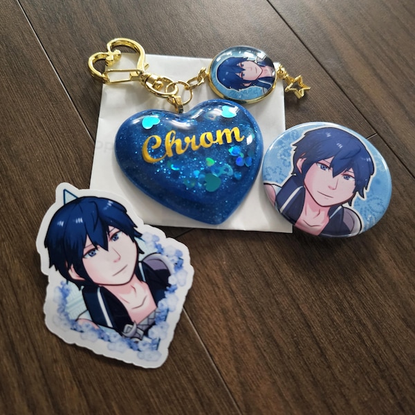 Fire Emblem Customizable Resin Hearts, Custom Handmade Gift, Fire ...