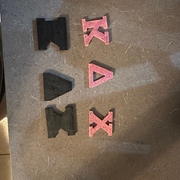 V2 - Double Stacked Wooden Greek Alphabet Letter | Word for Fraternity ...