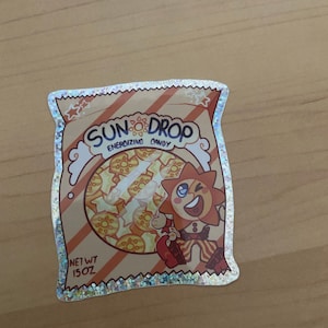 Sundrop & Moondrop Candy Stickers Candy Bags Security Breach Glitter ...