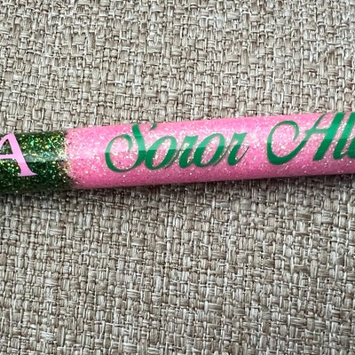 Custom Personalized Writing Pen Pink and Green Ivy Pearls - Etsy