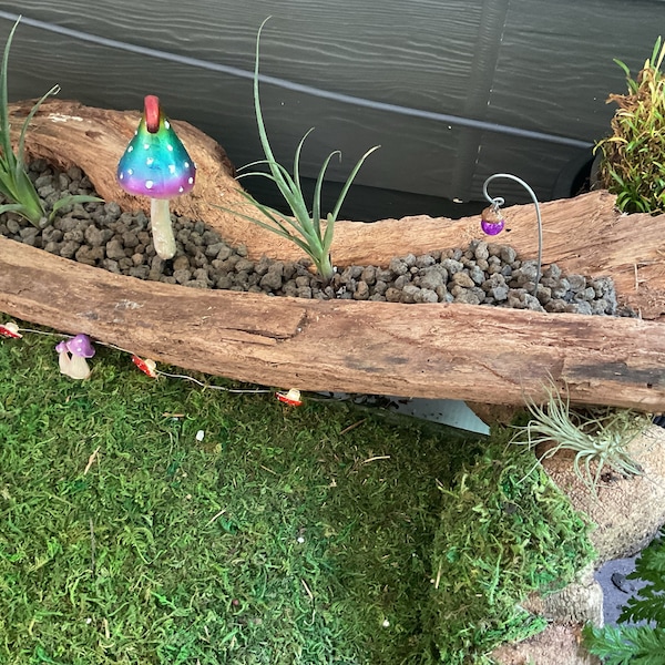 Rustic Fairy Garden Kit, Gift Box of Fairy Accessories, Natural Fairy ...