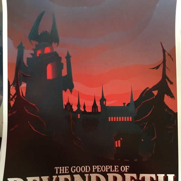 Warcraft Revendreth Travel Poster, Shadowlands, Print A3, Wow, Game Art ...