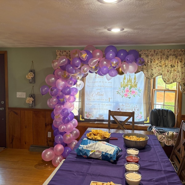 Personalized Enchanted Birthday Backdrop Enchanted Themed Party ...