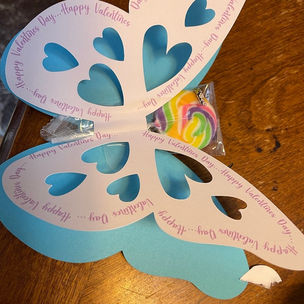 Valentine Valentine Day Love Heart Butterfly Lollipop Holder SVG ...