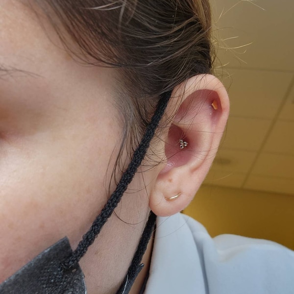 Staple Earrings • Double Piercing Earrings • Minimal Everyday Earrings ...