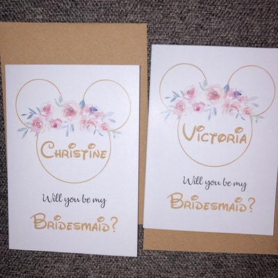 Disney Minnie/mickey Mouse Floral A6 Table Number Cards - Etsy