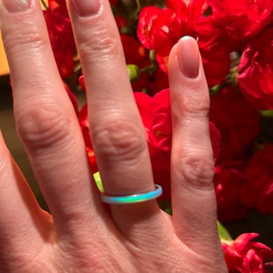 Purple Unicorn Ring With Opal Inlay Purple Ceramic Band, Multi Lavender Opals, Hypoallergenic ...