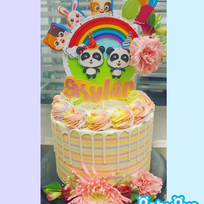 Baby Bus Cake Topper/ Baby Bus Cupcake Topper/ Baby Bus/ Cake Topper ...