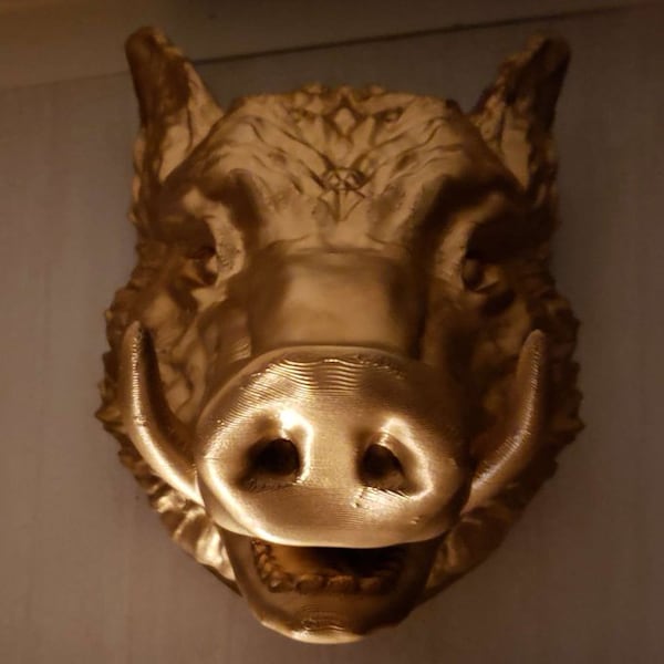 Wild Boar Head Wall Mount Faux Taxidermy Home Decor Wild Hog Head/home ...