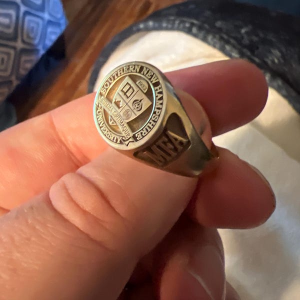 10K Gold University Ring, 14K Gold College Ring, College Class Ring ...