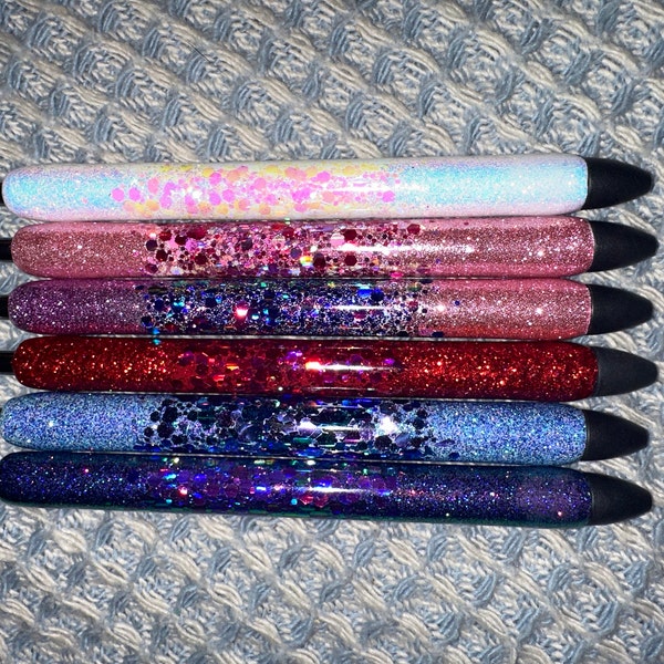 Valentine's Glitter Gel Pens - Etsy