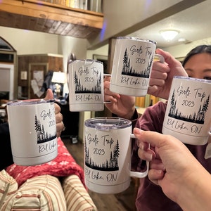 Girls Trip Mug, Mountain Camp Mug, Funny Camping Mug, Friends Coffee ...
