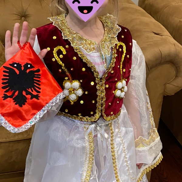 Albanian Traditional Dress for Women, Folk, Dasma, Jugu, Laberi, Lab ...